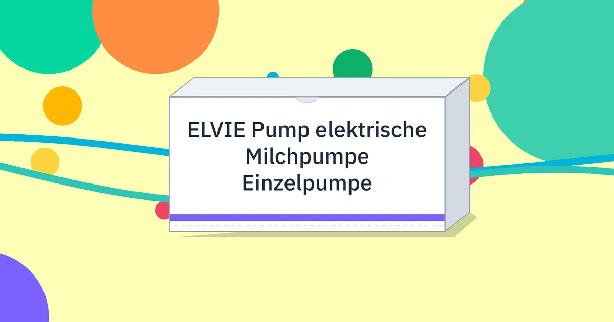 Symbolbild: Packung mit der Aufschrift ELVIE Pump elektrische Milchpumpe Einzelpumpe (PZN 18129438) – Verfügbarkeit und Bezug in Apotheken in Frankfurt am Main