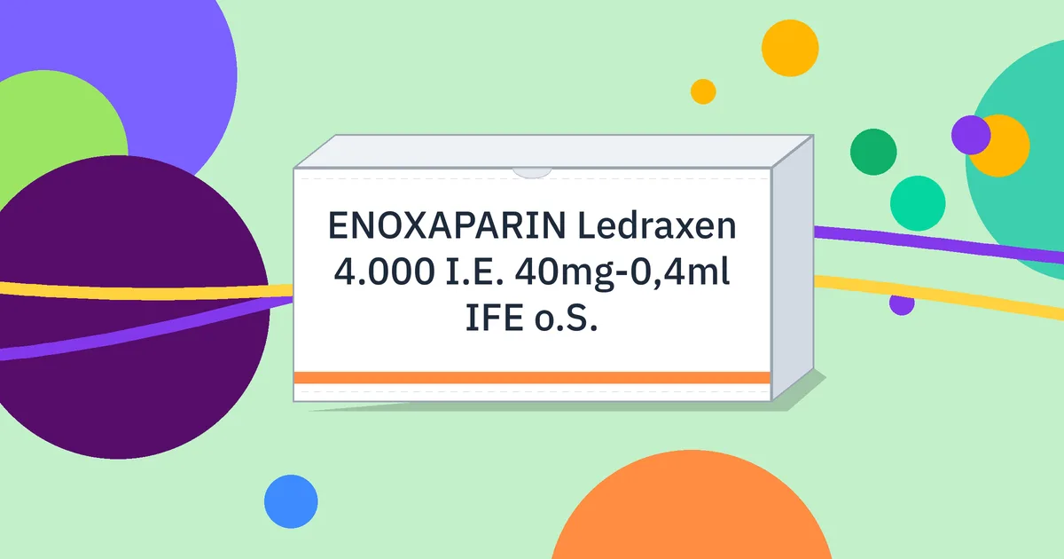 Symbolbild: Packung mit der Aufschrift ENOXAPARIN Ledraxen 4.000 I.E. 40mg-0,4ml IFE o.S. (PZN 19122266) – Verfügbarkeit und Bezug in Apotheken in Frankfurt am Main
