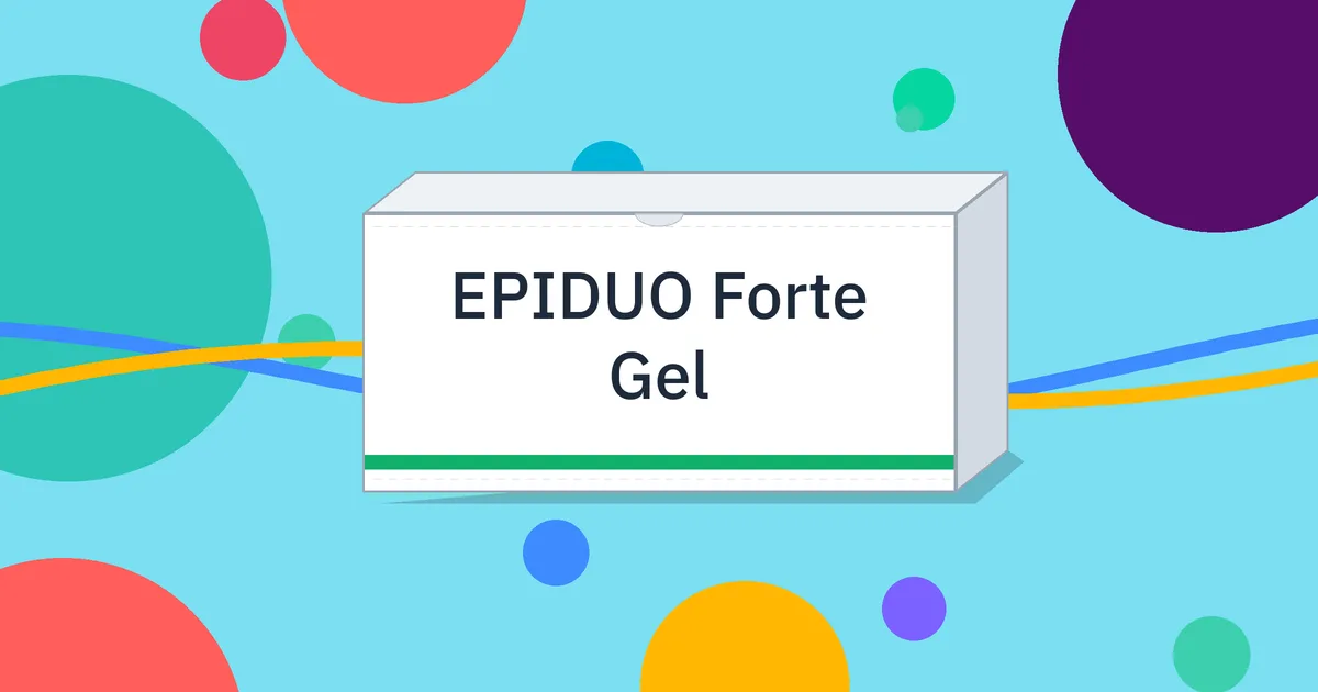 Symbolbild: Packung mit der Aufschrift EPIDUO Forte Gel (PZN 18701482) – Verfügbarkeit und Bezug in Apotheken in Frankfurt am Main