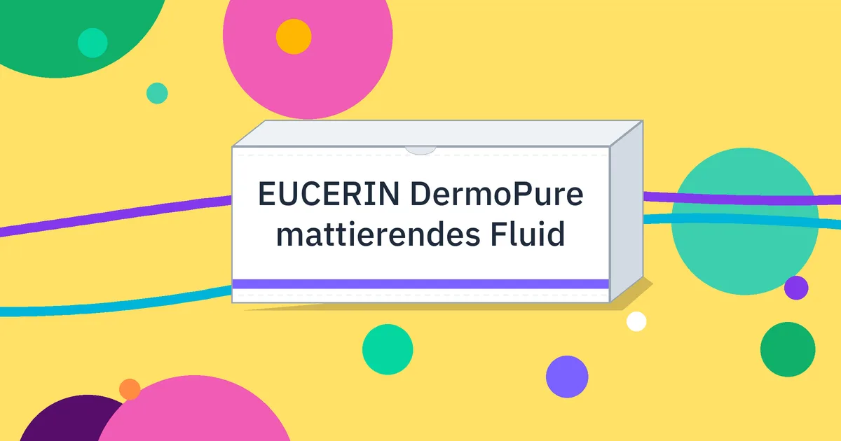 Symbolbild: Packung mit der Aufschrift EUCERIN DermoPure mattierendes Fluid (PZN 13235644) – Verfügbarkeit und Bezug in Apotheken in Frankfurt am Main