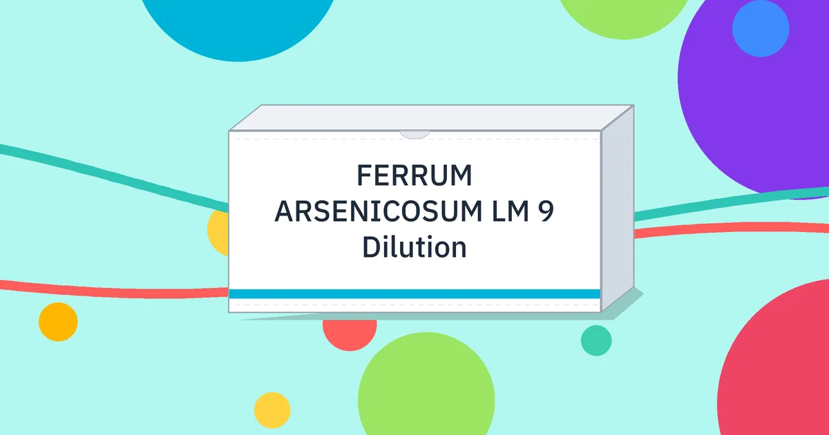 Symbolbild: Packung mit der Aufschrift FERRUM ARSENICOSUM LM 9 Dilution (PZN 12847517) – Verfügbarkeit und Bezug in Apotheken in Frankfurt am Main