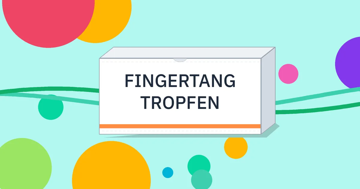 Symbolbild: Packung mit der Aufschrift FINGERTANG TROPFEN (PZN 15230622) – Verfügbarkeit und Bezug in Apotheken in Frankfurt am Main