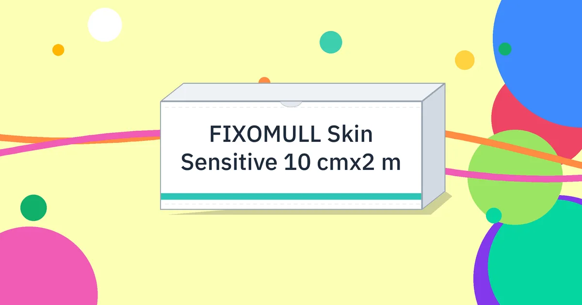 Symbolbild: Packung mit der Aufschrift FIXOMULL Skin Sensitive 10 cmx2 m (PZN 15190880) – Verfügbarkeit und Bezug in Apotheken in Frankfurt am Main