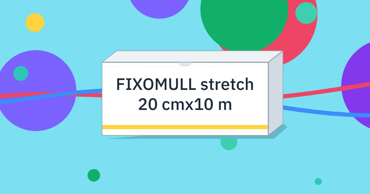 Symbolbild: Packung mit der Aufschrift FIXOMULL stretch 20 cmx10 m (PZN 19700817) – Verfügbarkeit und Bezug in Apotheken in Frankfurt am Main