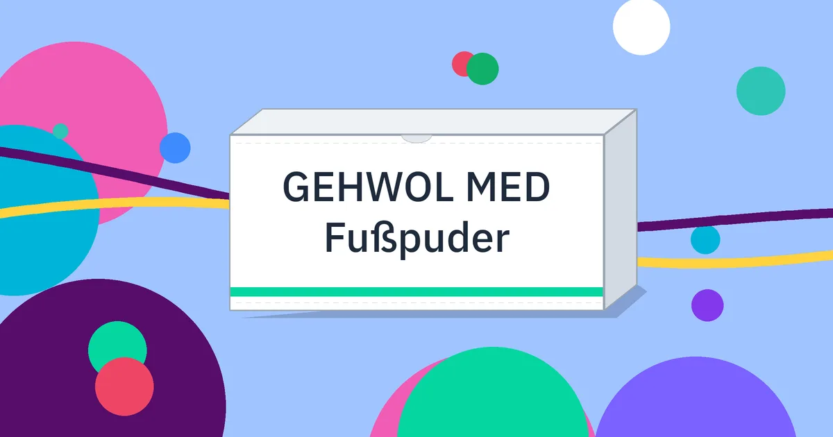 Symbolbild: Packung mit der Aufschrift GEHWOL MED Fußpuder (PZN 04102619) – Verfügbarkeit und Bezug in Apotheken in Frankfurt am Main