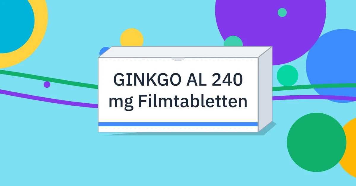 Symbolbild: Packung mit der Aufschrift GINKGO AL 240 mg Filmtabletten (PZN 11287708) – Verfügbarkeit und Bezug in Apotheken in Frankfurt am Main