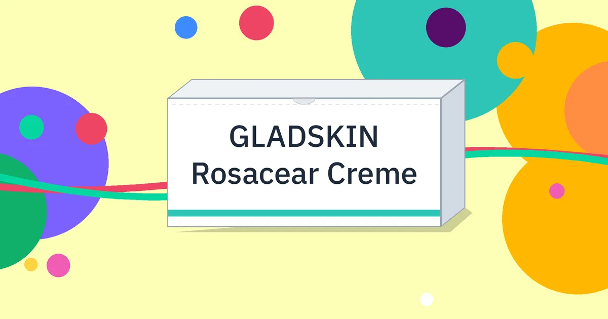 Symbolbild: Packung mit der Aufschrift GLADSKIN Rosacear Creme (PZN 18256450) – Verfügbarkeit und Bezug in Apotheken in Frankfurt am Main