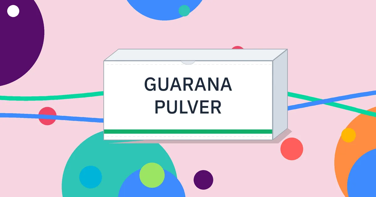Symbolbild: Packung mit der Aufschrift GUARANA PULVER (PZN 00262409) – Verfügbarkeit und Bezug in Apotheken in Frankfurt am Main