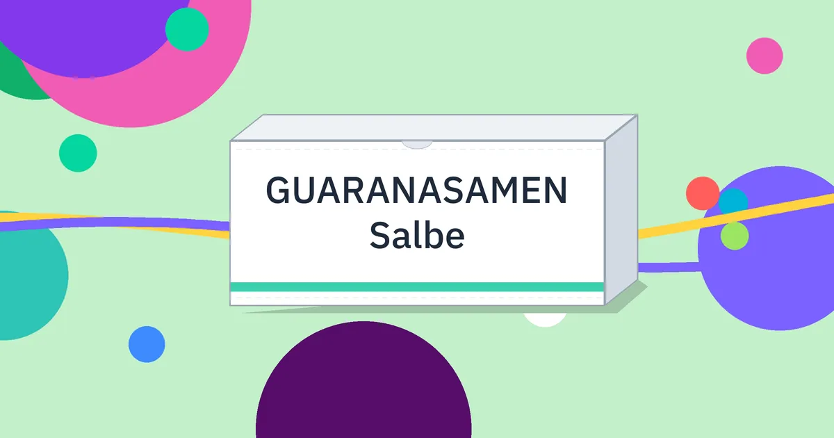 Symbolbild: Packung mit der Aufschrift GUARANASAMEN Salbe (PZN 18007853) – Verfügbarkeit und Bezug in Apotheken in Frankfurt am Main