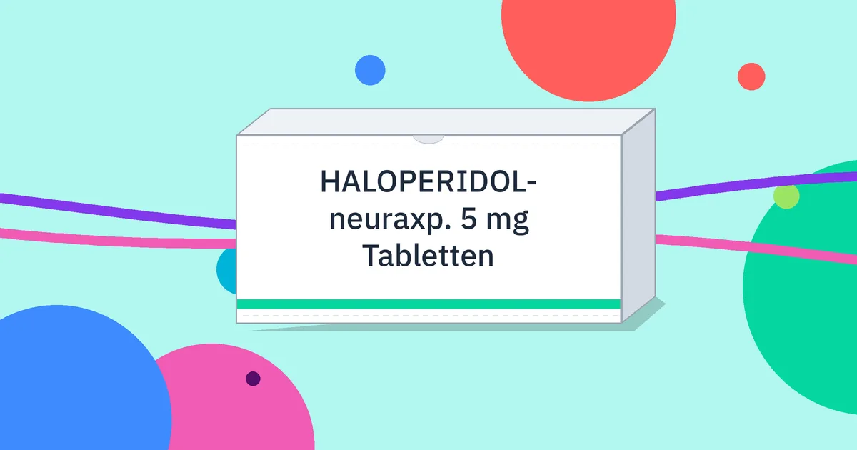 Symbolbild: Packung mit der Aufschrift HALOPERIDOL-neuraxp. 5 mg Tabletten (PZN 00276736) – Verfügbarkeit und Bezug in Apotheken in Frankfurt am Main