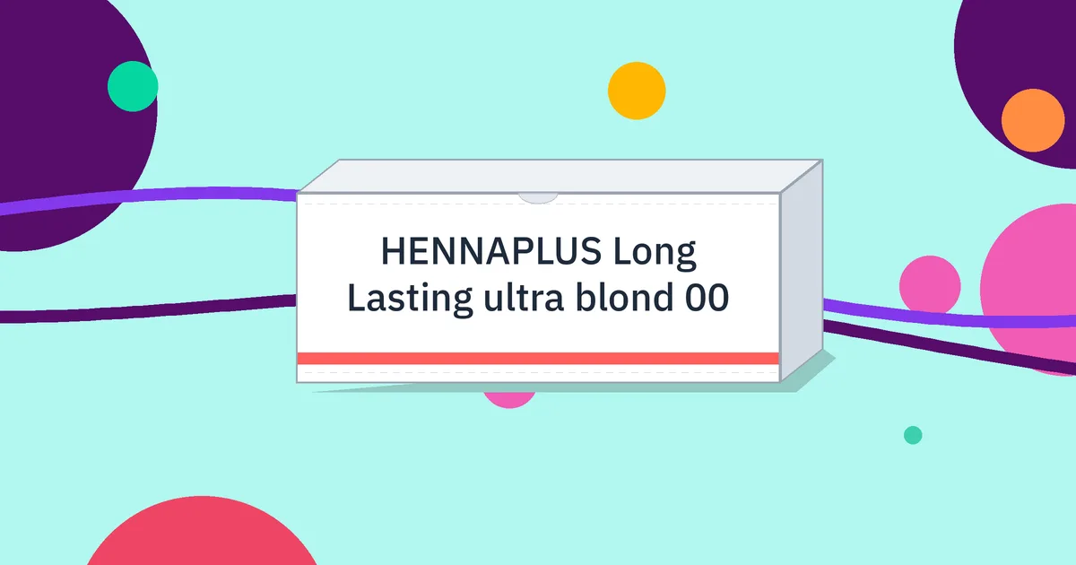 Symbolbild: Packung mit der Aufschrift HENNAPLUS Long Lasting ultra blond 00 (PZN 00272537) – Verfügbarkeit und Bezug in Apotheken in Frankfurt am Main