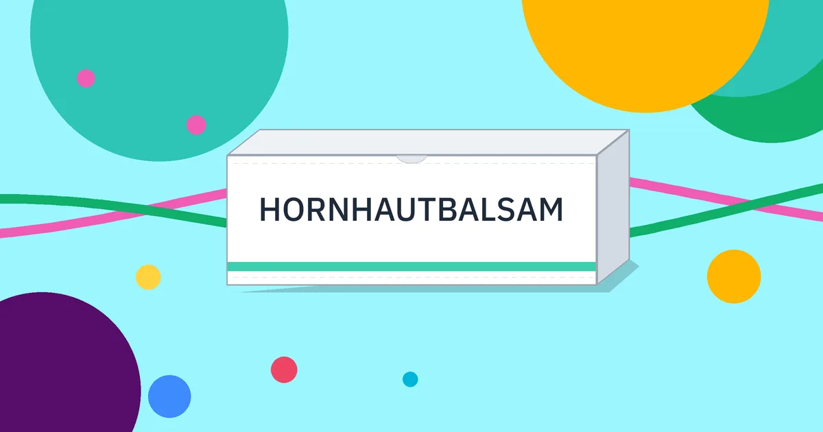 Symbolbild: Packung mit der Aufschrift HORNHAUTBALSAM (PZN 19907501) – Verfügbarkeit und Bezug in Apotheken in Frankfurt am Main