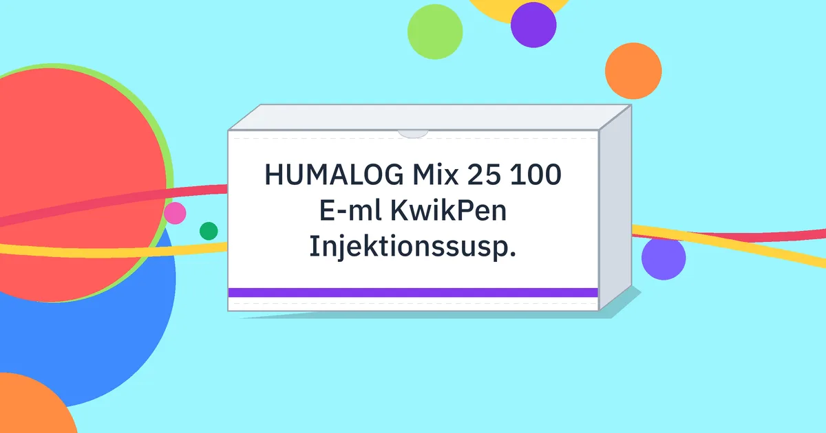 Symbolbild: Packung mit der Aufschrift HUMALOG Mix 25 100 E-ml KwikPen Injektionssusp. (PZN 06087108) – Verfügbarkeit und Bezug in Apotheken in Frankfurt am Main