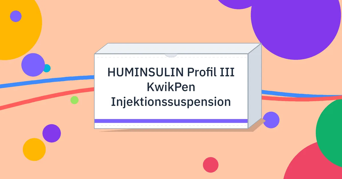 Symbolbild: Packung mit der Aufschrift HUMINSULIN Profil III KwikPen Injektionssuspension (PZN 06922143) – Verfügbarkeit und Bezug in Apotheken in Frankfurt am Main