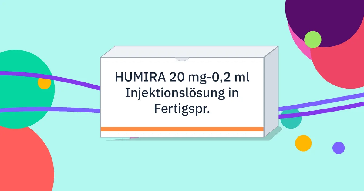 Symbolbild: Packung mit der Aufschrift HUMIRA 20 mg-0,2 ml Injektionslösung in Fertigspr. (PZN 15317783) – Verfügbarkeit und Bezug in Apotheken in Frankfurt am Main