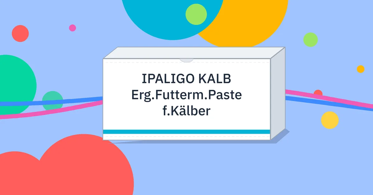Symbolbild: Packung mit der Aufschrift IPALIGO KALB Erg.Futterm.Paste f.Kälber (PZN 16361496) – Verfügbarkeit und Bezug in Apotheken in Frankfurt am Main