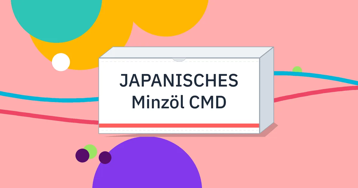 Symbolbild: Packung mit der Aufschrift JAPANISCHES Minzöl CMD (PZN 16122610) – Verfügbarkeit und Bezug in Apotheken in Frankfurt am Main