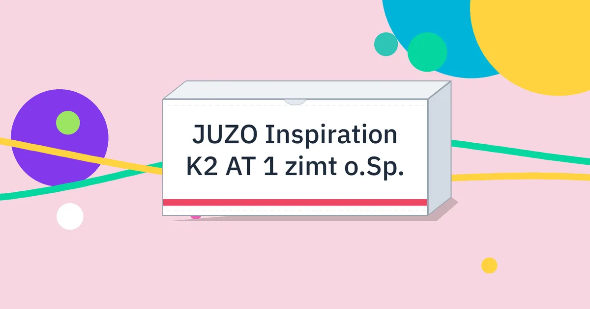 Symbolbild: Packung mit der Aufschrift JUZO Inspiration K2 AT 1 zimt o.Sp. (PZN 14926008) – Verfügbarkeit und Bezug in Apotheken in Frankfurt am Main