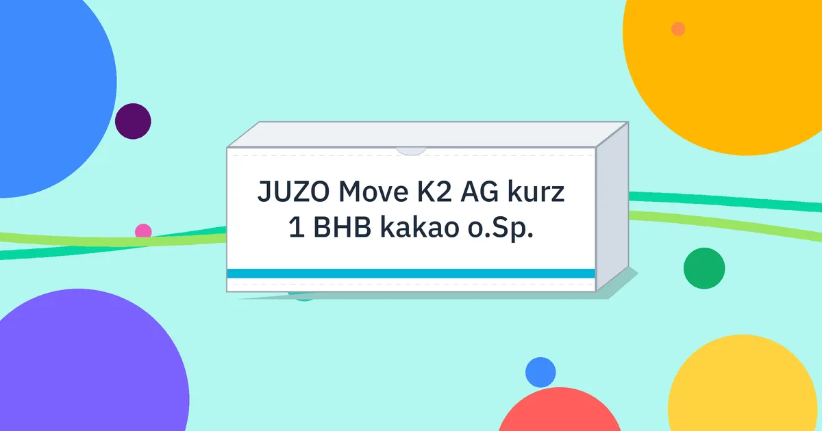Symbolbild: Packung mit der Aufschrift JUZO Move K2 AG kurz 1 BHB kakao o.Sp. (PZN 18561816) – Verfügbarkeit und Bezug in Apotheken in Frankfurt am Main