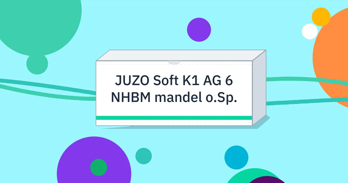 Symbolbild: Packung mit der Aufschrift JUZO Soft K1 AG 6 NHBM mandel o.Sp. (PZN 14996026) – Verfügbarkeit und Bezug in Apotheken in Frankfurt am Main