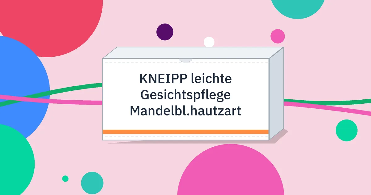 Symbolbild: Packung mit der Aufschrift KNEIPP leichte Gesichtspflege Mandelbl.hautzart (PZN 10991598) – Verfügbarkeit und Bezug in Apotheken in Frankfurt am Main