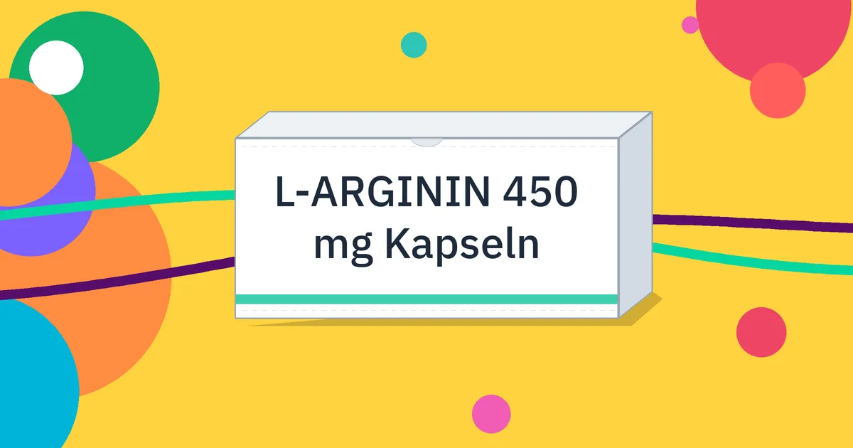 Symbolbild: Packung mit der Aufschrift L-ARGININ 450 mg Kapseln (PZN 18215244) – Verfügbarkeit und Bezug in Apotheken in Frankfurt am Main