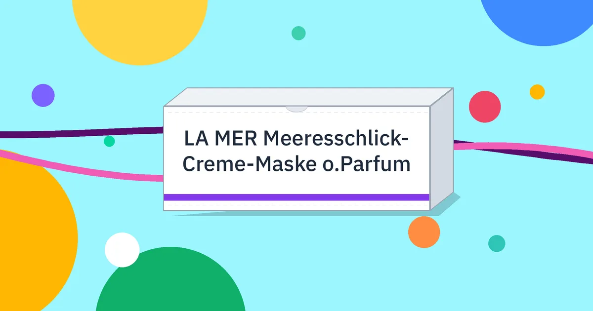 Symbolbild: Packung mit der Aufschrift LA MER Meeresschlick-Creme-Maske o.Parfum (PZN 17400991) – Verfügbarkeit und Bezug in Apotheken in Frankfurt am Main