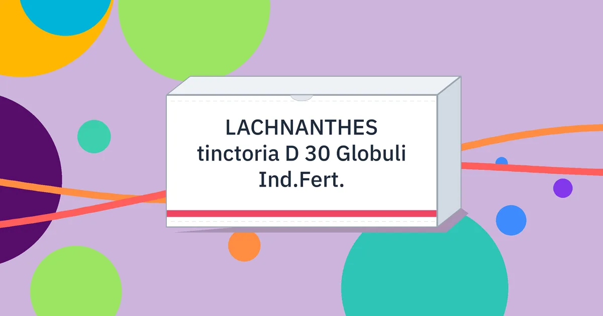 Symbolbild: Packung mit der Aufschrift LACHNANTHES tinctoria D 30 Globuli Ind.Fert. (PZN 17718026) – Verfügbarkeit und Bezug in Apotheken in Frankfurt am Main