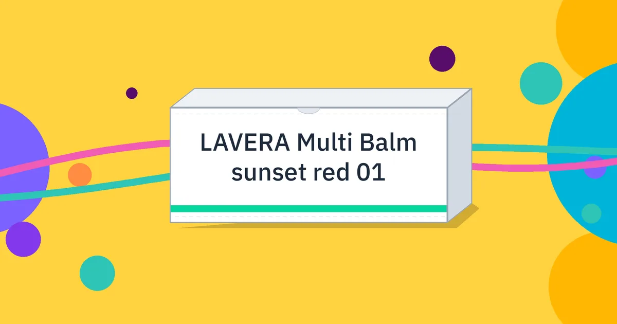 Symbolbild: Packung mit der Aufschrift LAVERA Multi Balm sunset red 01 (PZN 18722509) – Verfügbarkeit und Bezug in Apotheken in Frankfurt am Main