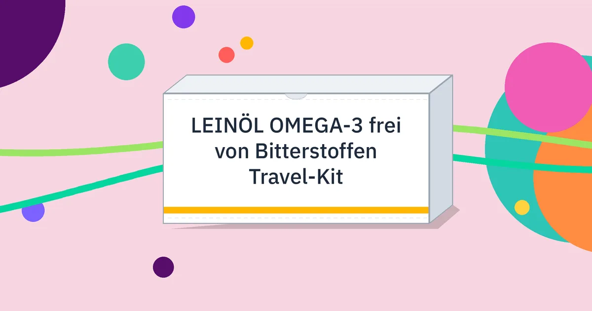 Symbolbild: Packung mit der Aufschrift LEINÖL OMEGA-3 frei von Bitterstoffen Travel-Kit (PZN 06827278) – Verfügbarkeit und Bezug in Apotheken in Frankfurt am Main