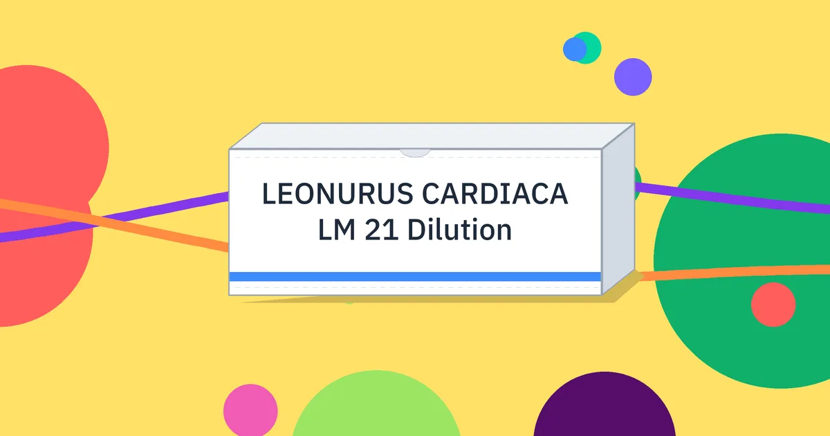 Symbolbild: Packung mit der Aufschrift LEONURUS CARDIACA LM 21 Dilution (PZN 13526005) – Verfügbarkeit und Bezug in Apotheken in Frankfurt am Main