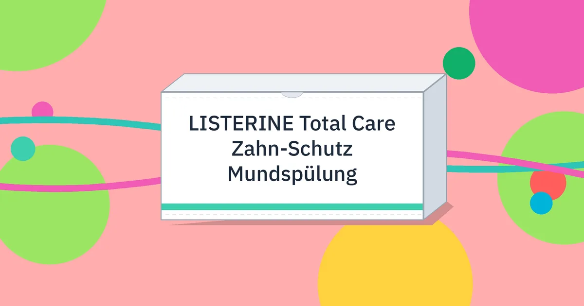 Symbolbild: Packung mit der Aufschrift LISTERINE Total Care Zahn-Schutz Mundspülung (PZN 17395899) – Verfügbarkeit und Bezug in Apotheken in Frankfurt am Main