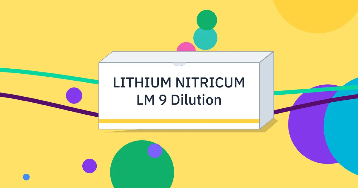 Symbolbild: Packung mit der Aufschrift LITHIUM NITRICUM LM 9 Dilution (PZN 12932424) – Verfügbarkeit und Bezug in Apotheken in Frankfurt am Main