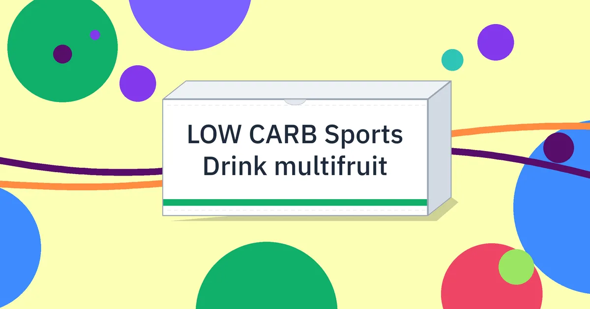Symbolbild: Packung mit der Aufschrift LOW CARB Sports Drink multifruit (PZN 07678277) – Verfügbarkeit und Bezug in Apotheken in Frankfurt am Main