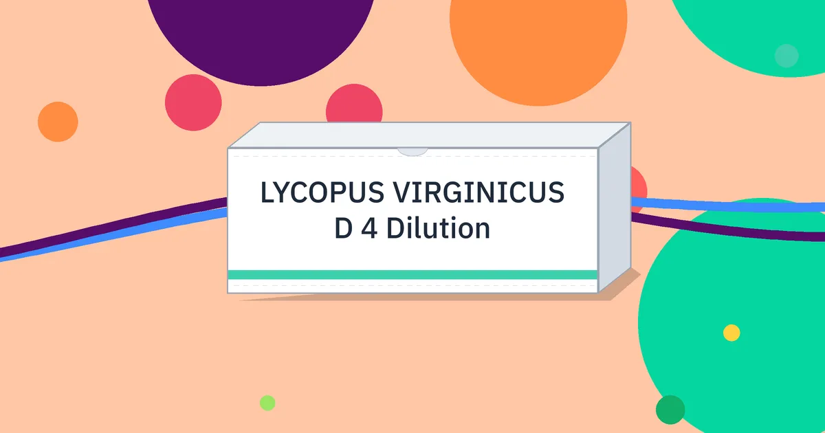 Symbolbild: Packung mit der Aufschrift LYCOPUS VIRGINICUS D 4 Dilution (PZN 01777593) – Verfügbarkeit und Bezug in Apotheken in Frankfurt am Main