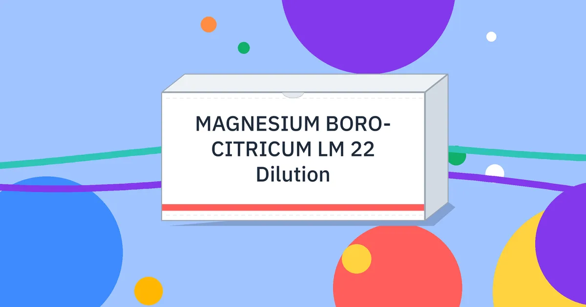 Symbolbild: Packung mit der Aufschrift MAGNESIUM BORO-CITRICUM LM 22 Dilution (PZN 12936706) – Verfügbarkeit und Bezug in Apotheken in Frankfurt am Main