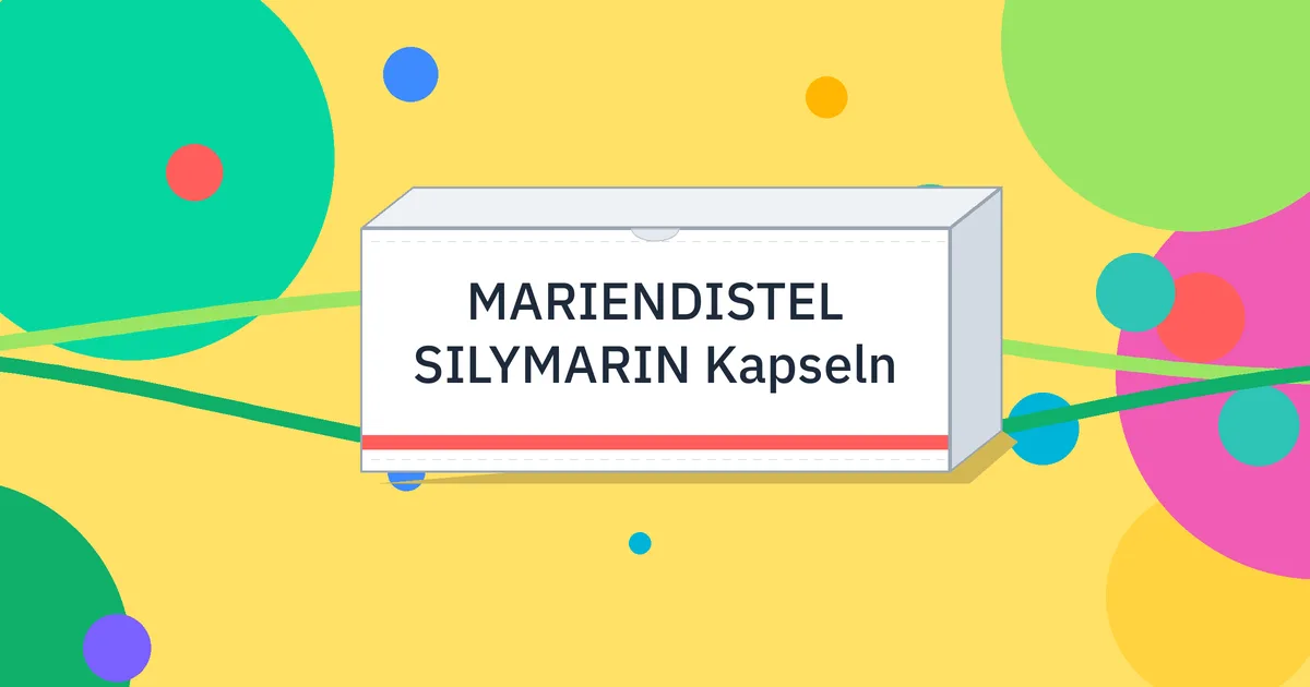 Symbolbild: Packung mit der Aufschrift MARIENDISTEL SILYMARIN Kapseln (PZN 17891049) – Verfügbarkeit und Bezug in Apotheken in Frankfurt am Main