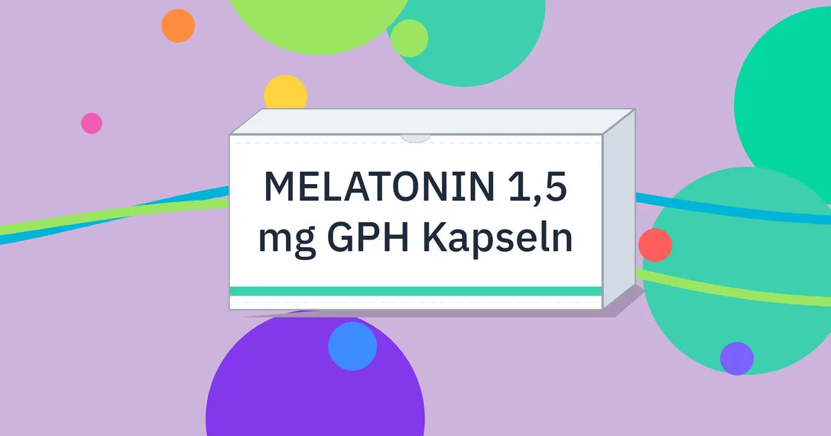 Symbolbild: Packung mit der Aufschrift MELATONIN 1,5 mg GPH Kapseln (PZN 09915706) – Verfügbarkeit und Bezug in Apotheken in Frankfurt am Main
