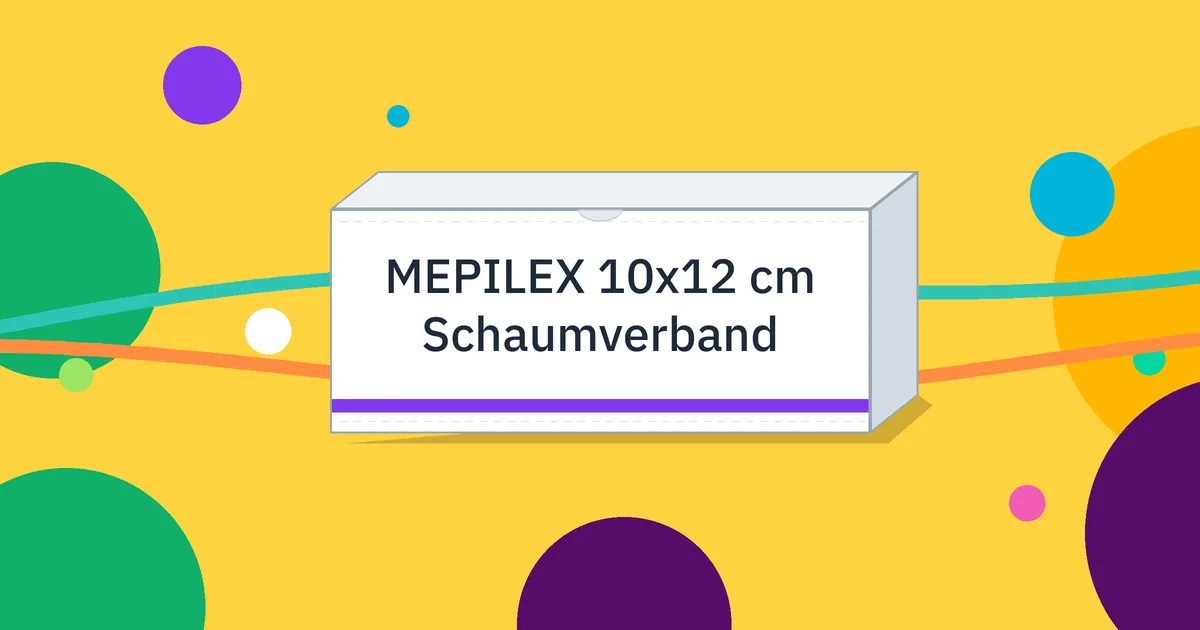 Symbolbild: Packung mit der Aufschrift MEPILEX 10x12 cm Schaumverband (PZN 11747110) – Verfügbarkeit und Bezug in Apotheken in Frankfurt am Main