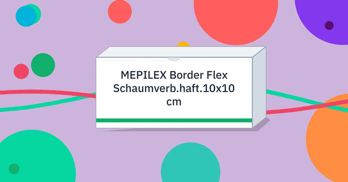 Symbolbild: Packung mit der Aufschrift MEPILEX Border Flex Schaumverb.haft.10x10 cm (PZN 20276477) – Verfügbarkeit und Bezug in Apotheken in Frankfurt am Main