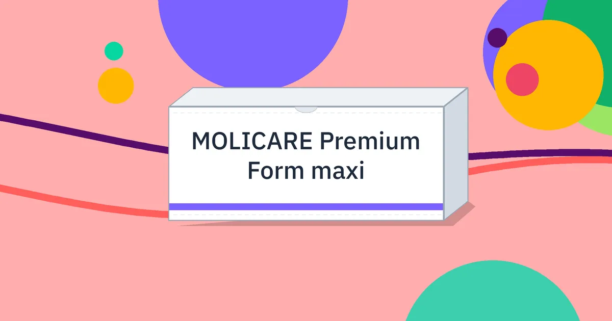 Symbolbild: Packung mit der Aufschrift MOLICARE Premium Form maxi (PZN 15783976) – Verfügbarkeit und Bezug in Apotheken in Frankfurt am Main