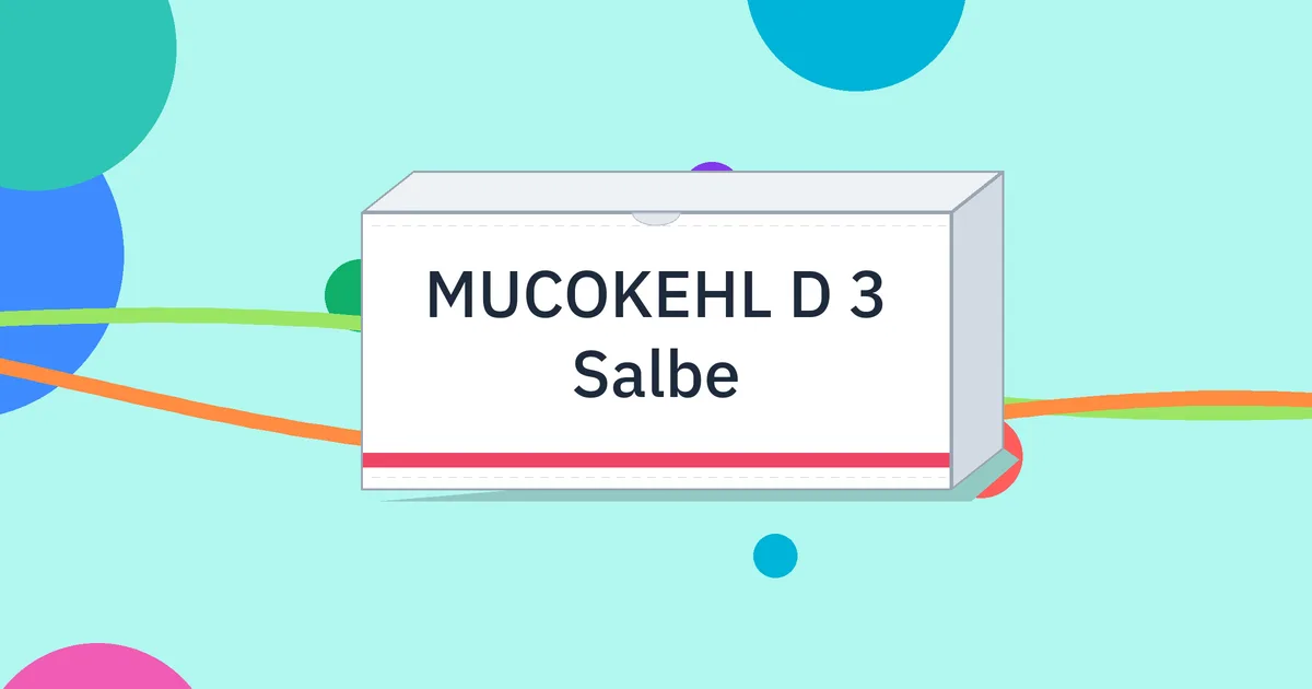 Symbolbild: Packung mit der Aufschrift MUCOKEHL D 3 Salbe (PZN 03190610) – Verfügbarkeit und Bezug in Apotheken in Frankfurt am Main