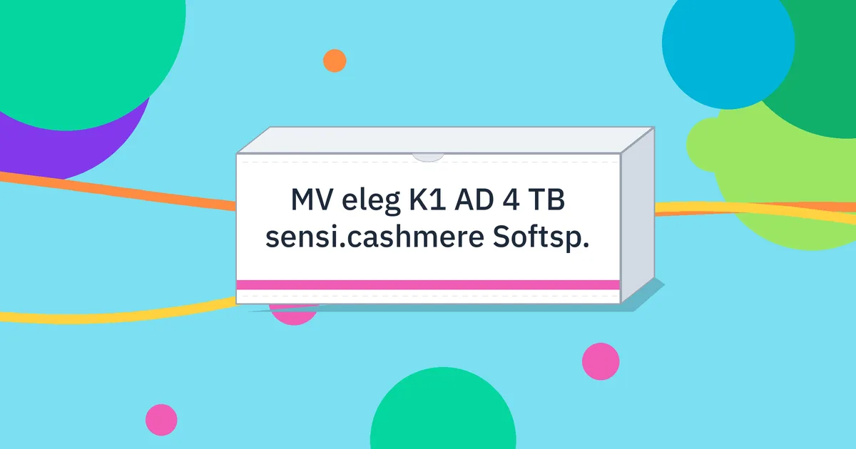 Symbolbild: Packung mit der Aufschrift MV eleg K1 AD 4 TB sensi.cashmere Softsp. (PZN 14650285) – Verfügbarkeit und Bezug in Apotheken in Frankfurt am Main