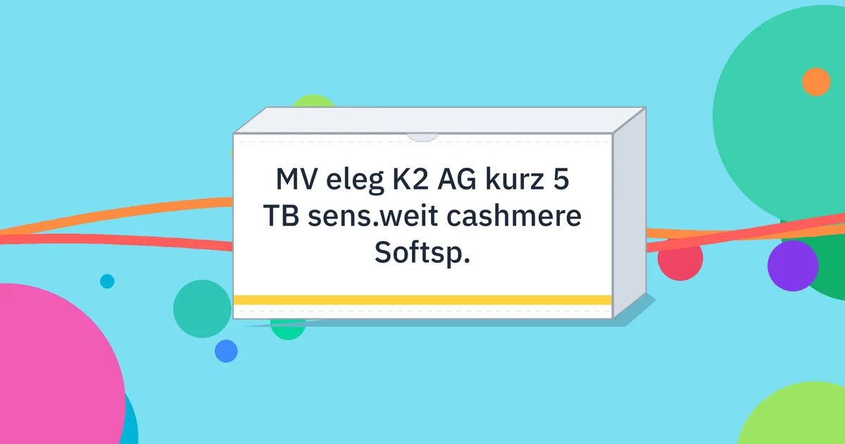 Symbolbild: Packung mit der Aufschrift MV eleg K2 AG kurz 5 TB sens.weit cashmere Softsp. (PZN 15273910) – Verfügbarkeit und Bezug in Apotheken in Frankfurt am Main