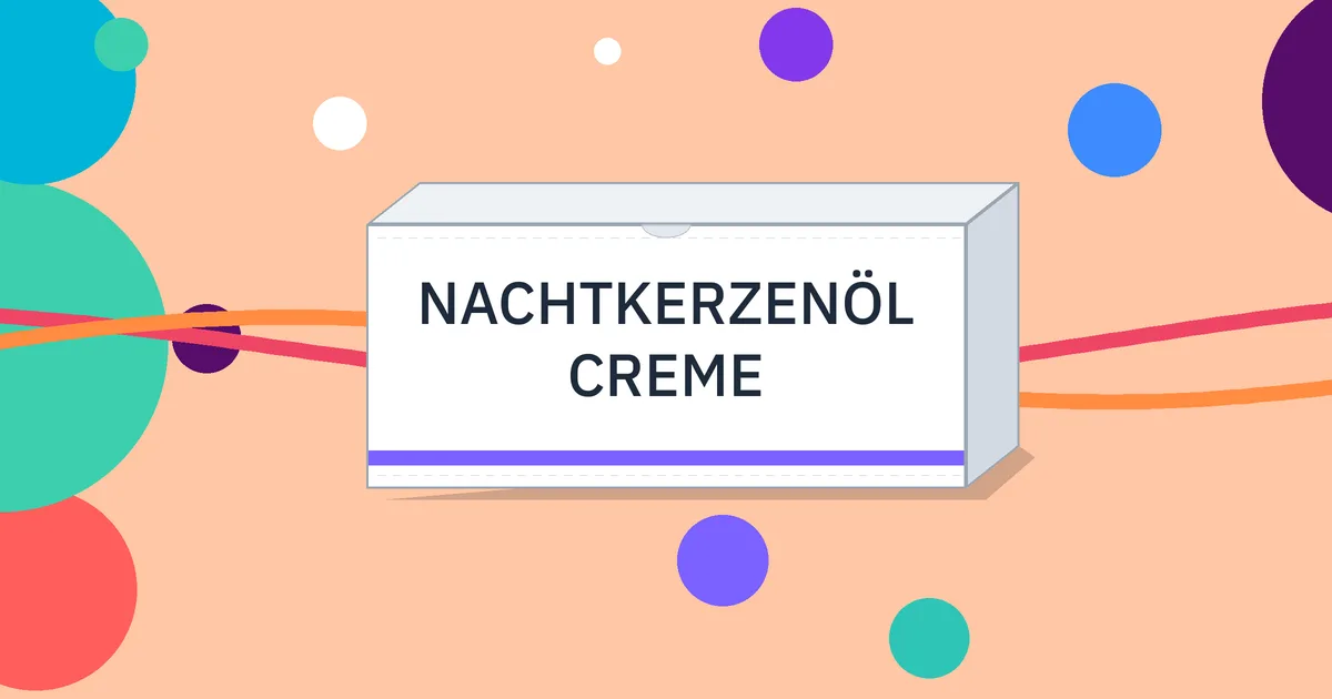 Symbolbild: Packung mit der Aufschrift NACHTKERZENÖL CREME (PZN 11013537) – Verfügbarkeit und Bezug in Apotheken in Frankfurt am Main