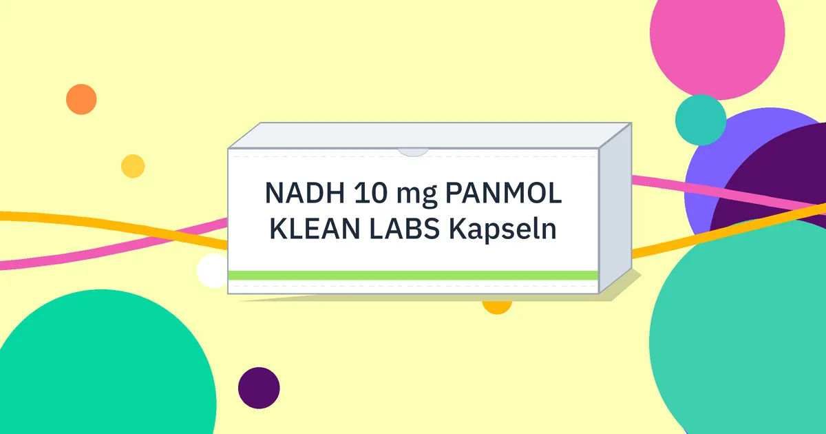 Symbolbild: Packung mit der Aufschrift NADH 10 mg PANMOL KLEAN LABS Kapseln (PZN 19195199) – Verfügbarkeit und Bezug in Apotheken in Frankfurt am Main