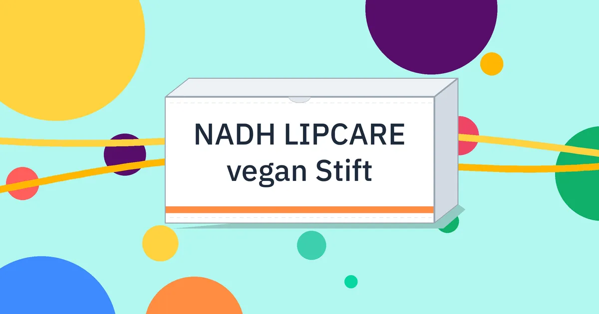 Symbolbild: Packung mit der Aufschrift NADH LIPCARE vegan Stift (PZN 16140068) – Verfügbarkeit und Bezug in Apotheken in Frankfurt am Main