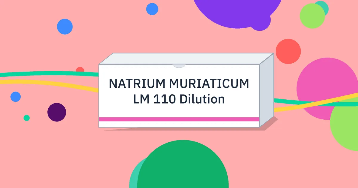 Symbolbild: Packung mit der Aufschrift NATRIUM MURIATICUM LM 110 Dilution (PZN 12965501) – Verfügbarkeit und Bezug in Apotheken in Frankfurt am Main