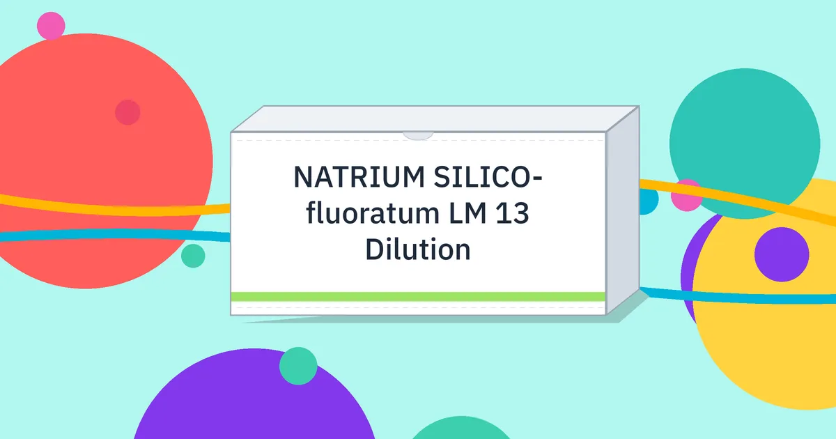 Symbolbild: Packung mit der Aufschrift NATRIUM SILICO-fluoratum LM 13 Dilution (PZN 13617268) – Verfügbarkeit und Bezug in Apotheken in Frankfurt am Main