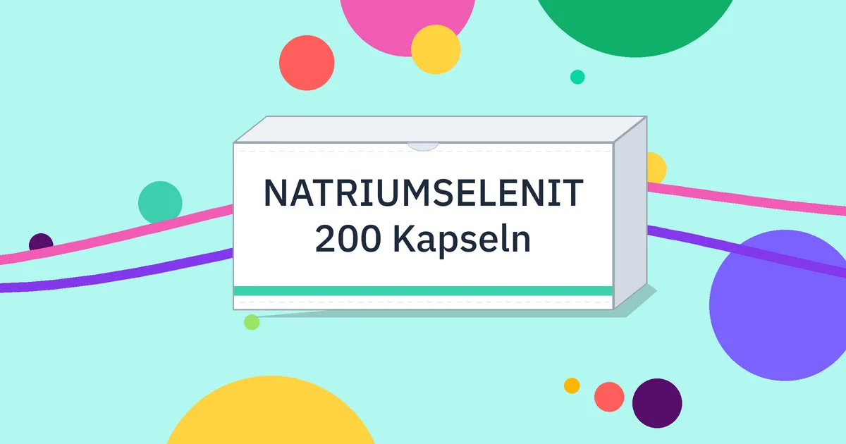 Symbolbild: Packung mit der Aufschrift NATRIUMSELENIT 200 Kapseln (PZN 18665881) – Verfügbarkeit und Bezug in Apotheken in Frankfurt am Main